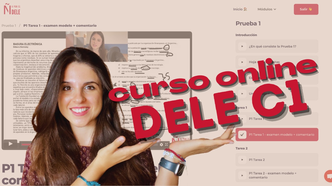 Curso online de DELE C1 - a por el DELE